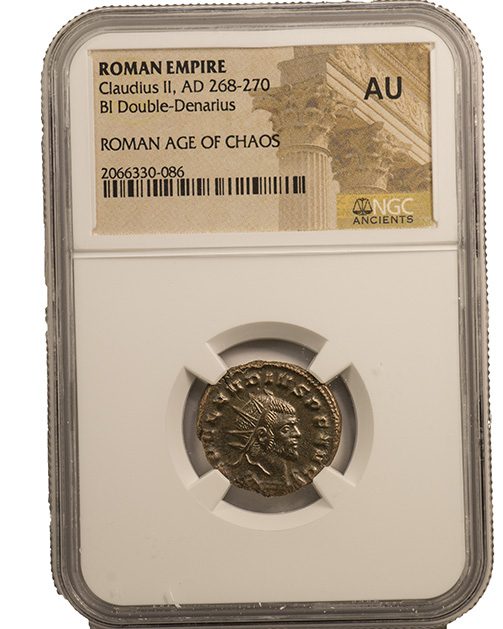 Roman AE of Claudius II Gothicus (AD 268-270) NGC(AU) – Shop Jerusalem