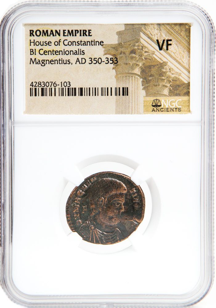 Roman AE of Magnentius (AD 350-353) NGC(VF) – Shop Jerusalem