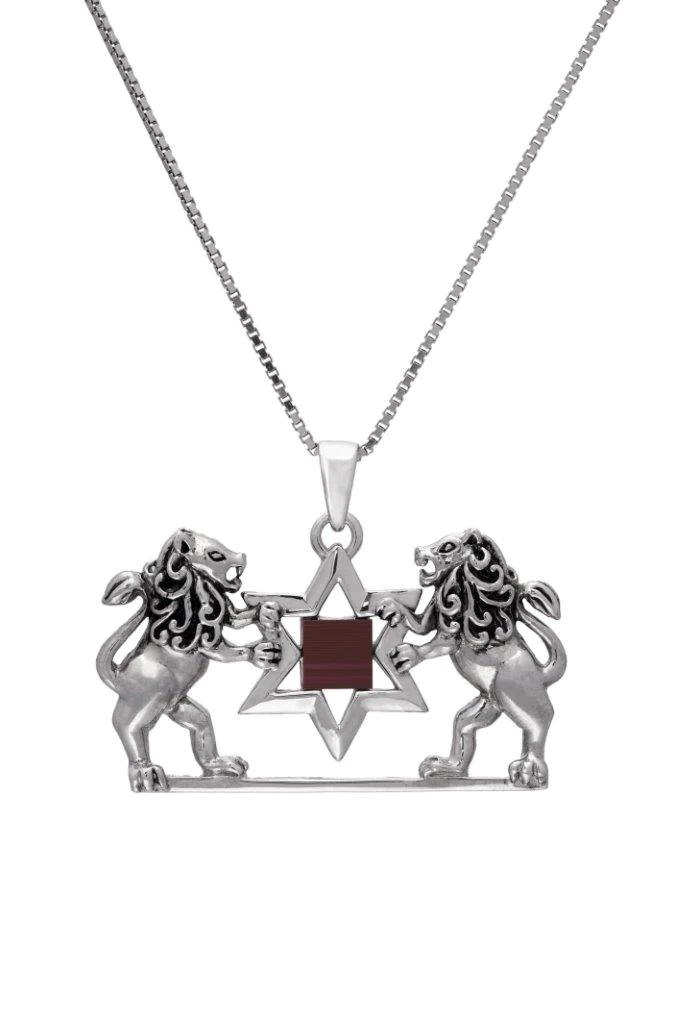 Lion of Judah and Magen David - Jerusalem Nano Bible Torah, Silver Pen ...